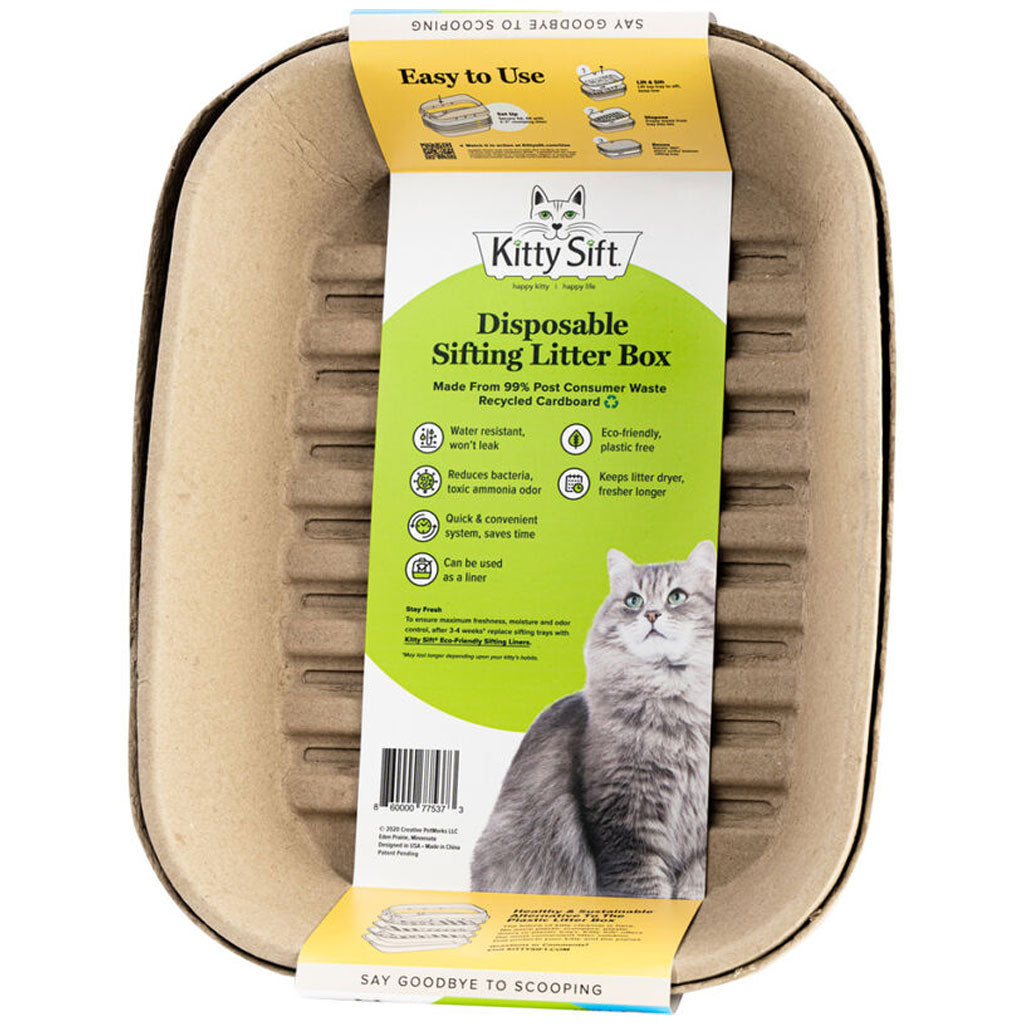 Kitty Sift – Convenient & Biodegradable Litter Box