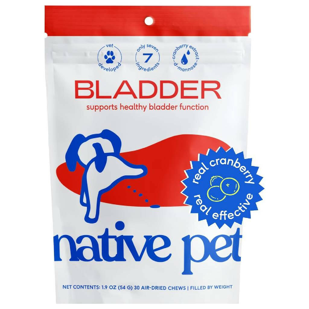 Native Pet Bladder Chews: Pet Urinary Tract Support