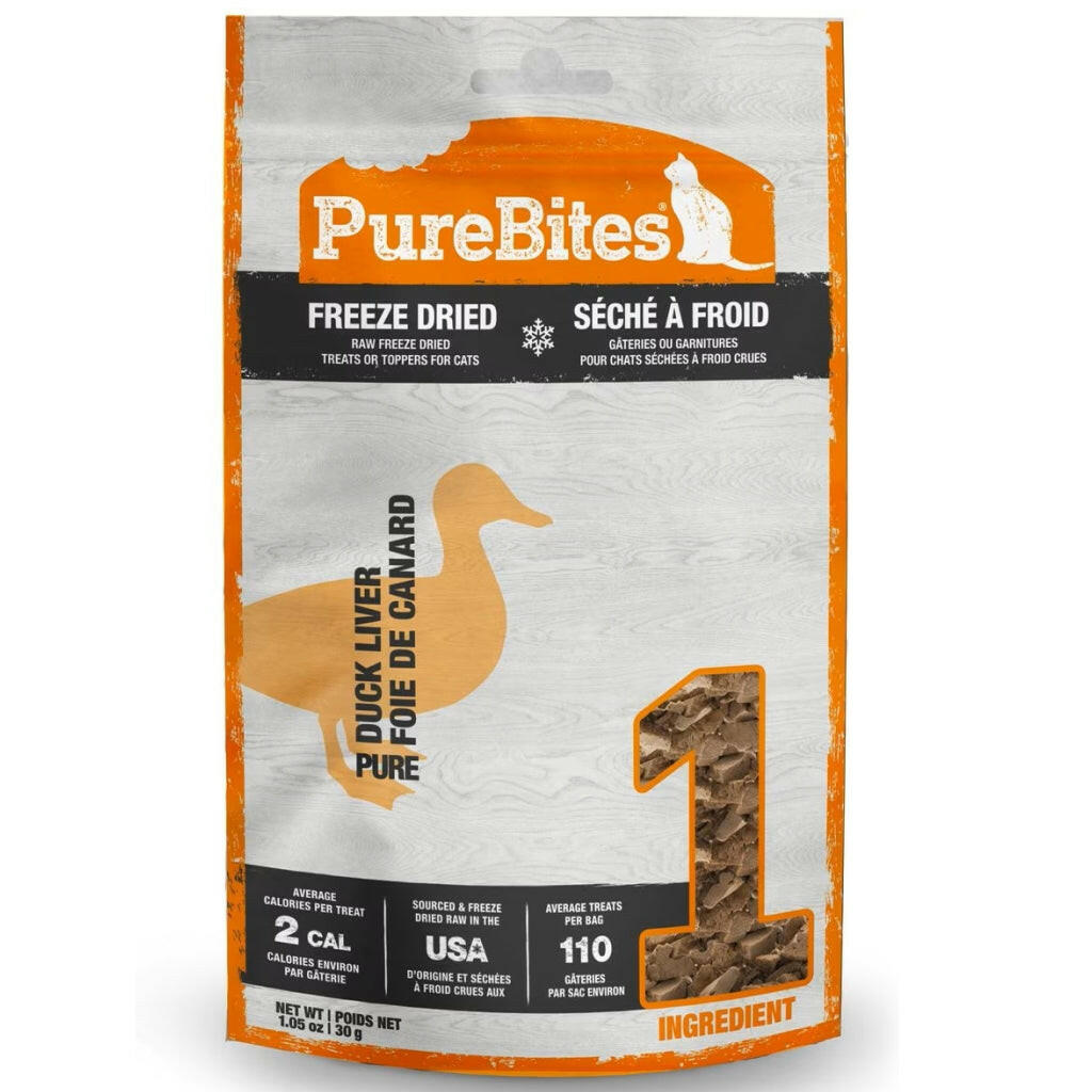 PureBites Duck Liver: Freeze Dried Treats For Cats at HardyPaw