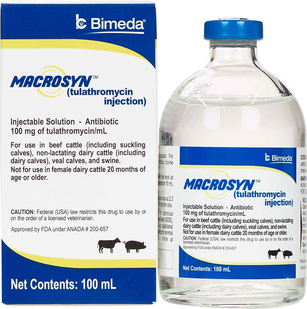 Macrosyn Injection - Antibiotic for Cattle and Swine Health