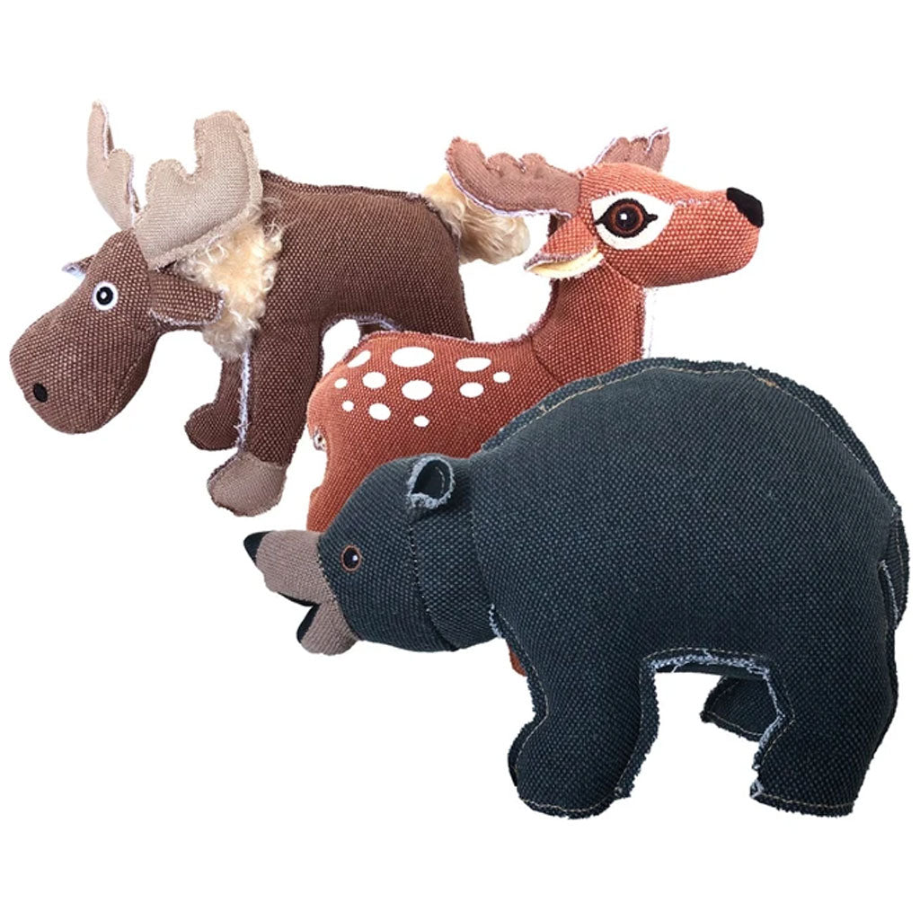 Playful Forest Friends Plush Dog Toy Assorted by Petsport USA