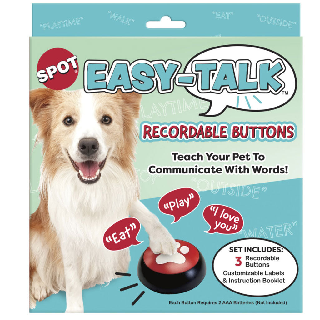 Spot Easy Talk Recordable Buttons - Teach Your Pet to Communicate