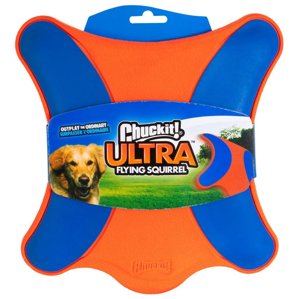 Chuckit! Ultra Flying Squirrel Fetch Dog Toy for Versatile Play
