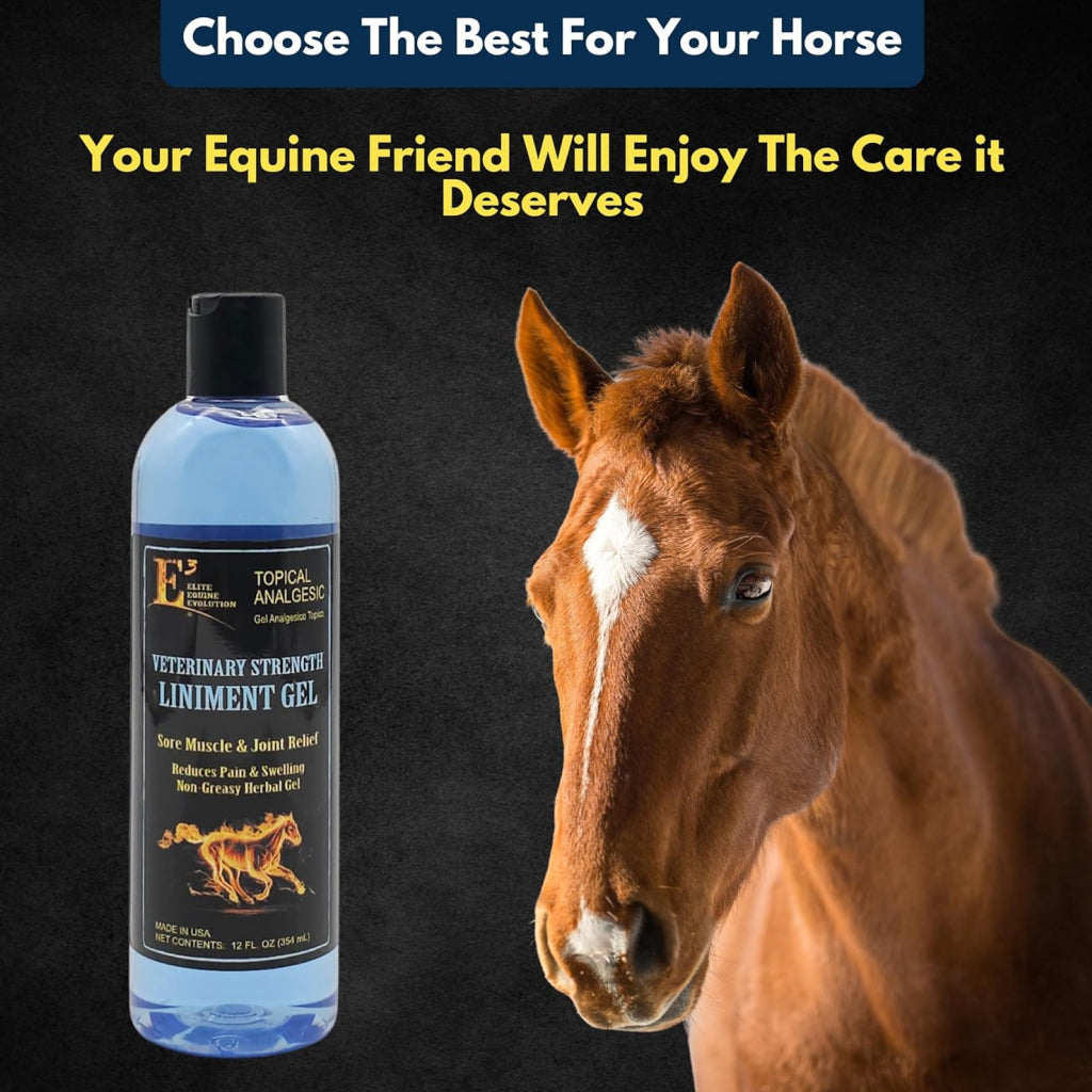 E3 Liniment Gel for Horses (12 oz)
