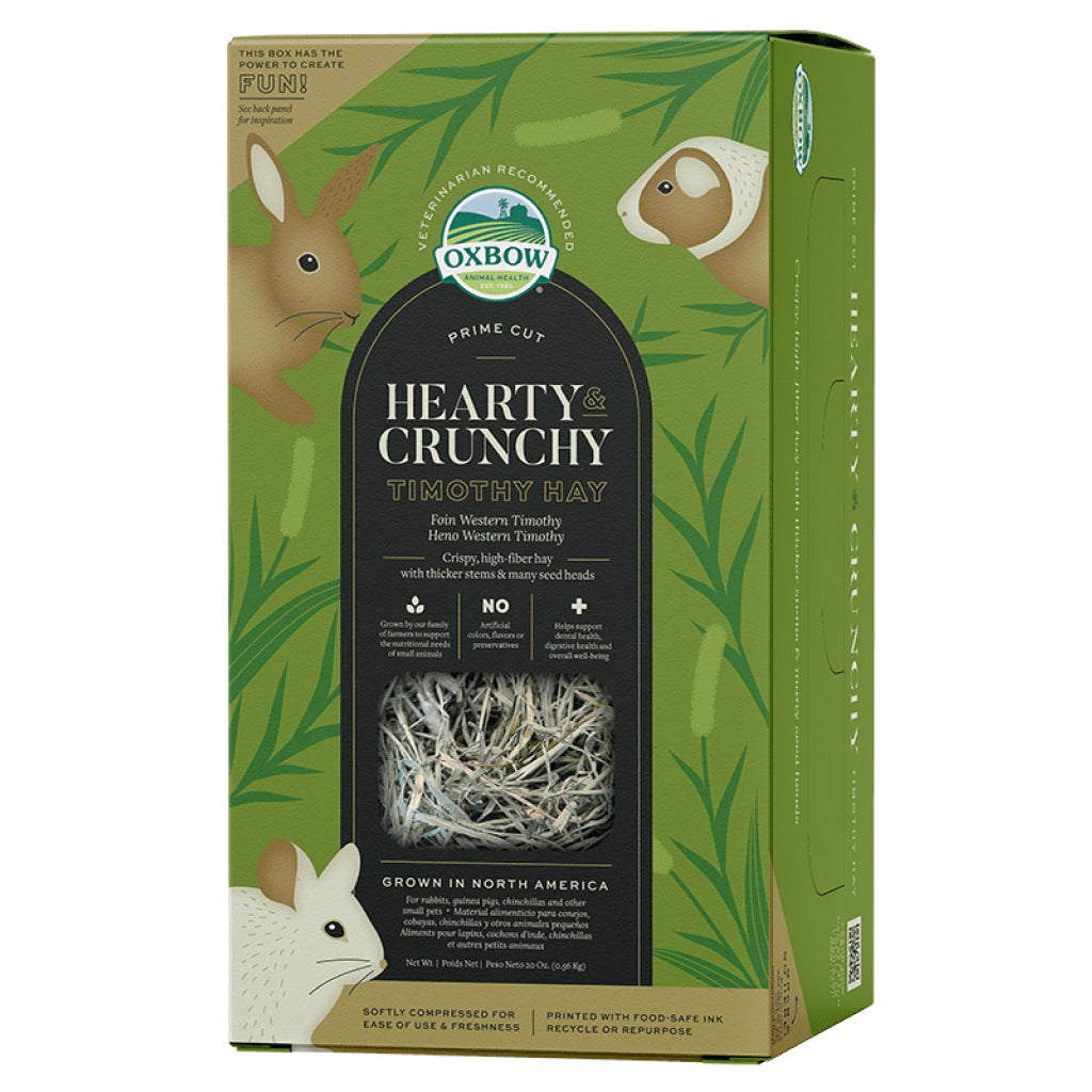 Oxbow Prime Cut Timothy Hay - Hearty & Crunchy for Small Pets