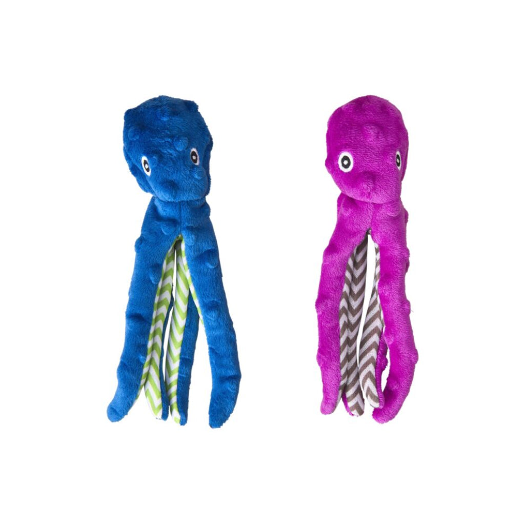 Spot Lil Octopus Dog Toy 8" – Soft Plush 2-Pack with Squeaker