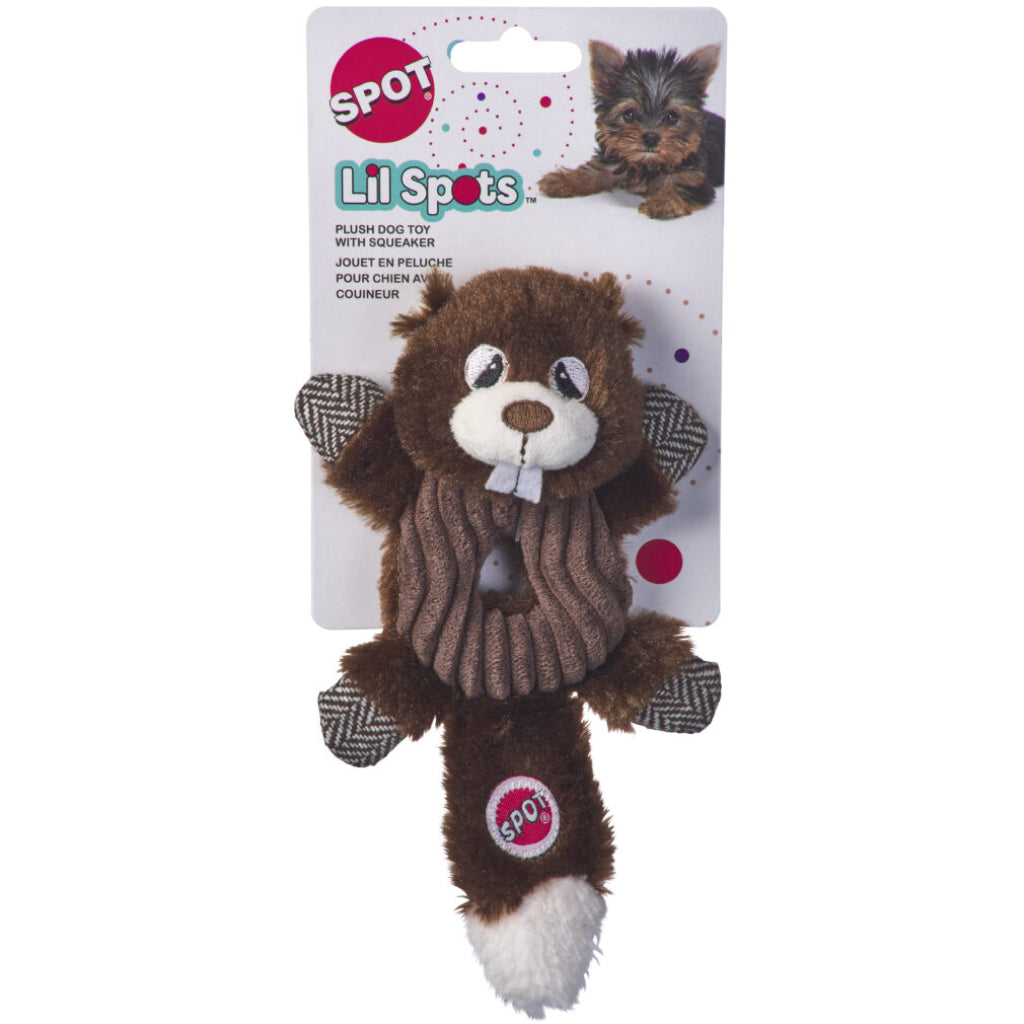 Spot Lil Spots Donut Crinklers Dog Toy 7" – 3-Pack Plush Squeaky Toy