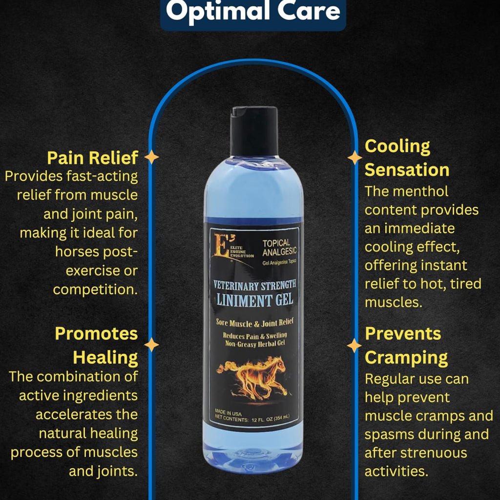 E3 Liniment Gel for Horses (12 oz)