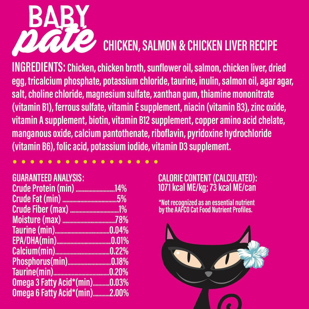 Tiki Cat Baby Chicken, Salmon & Chicken Liver Pate Wet Kittens Food