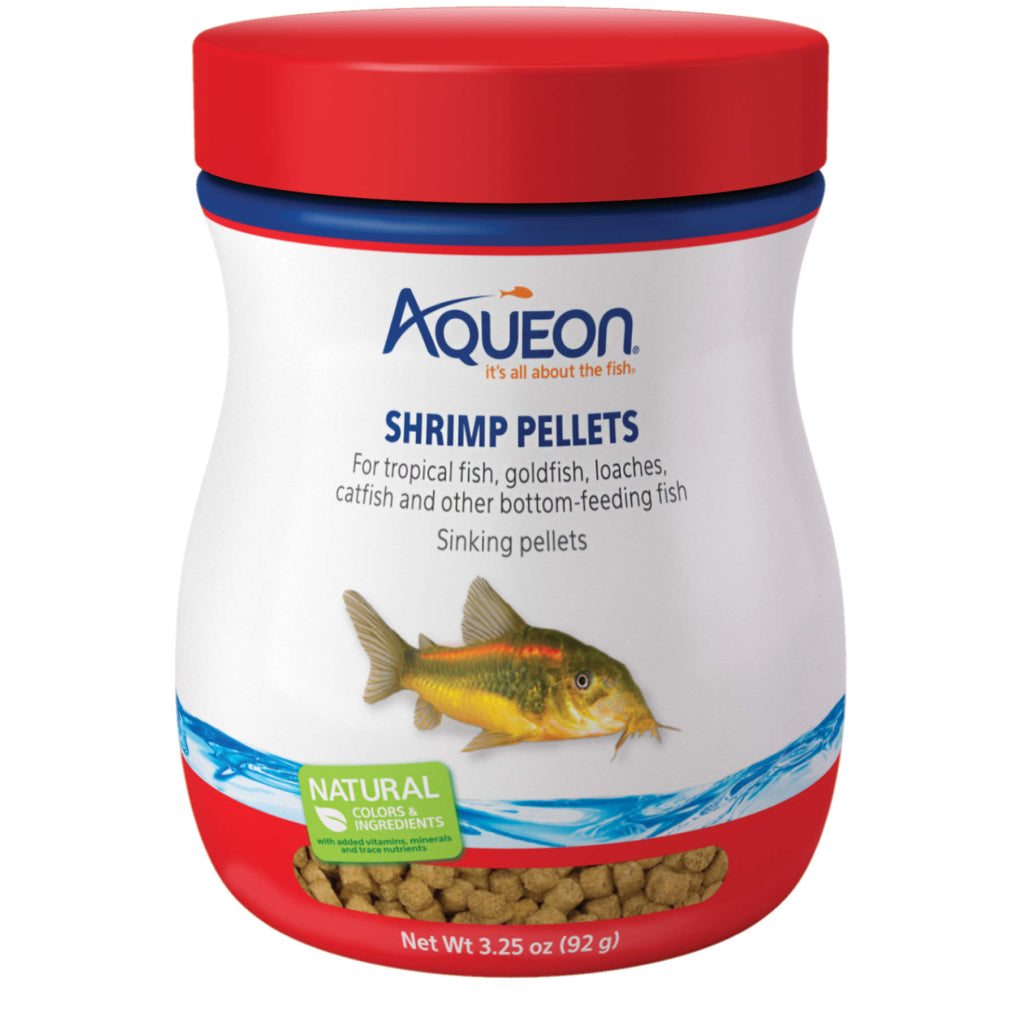 Aqueon Shrimp Pellets Fish Food for Catfish & Bottom Feeders