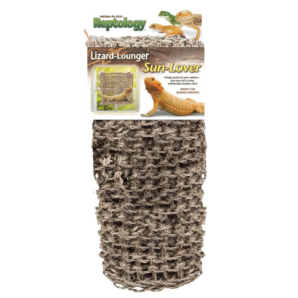 Penn-Plax Reptology Sun-Lover Lizard Lounger - Seagrass Hammock