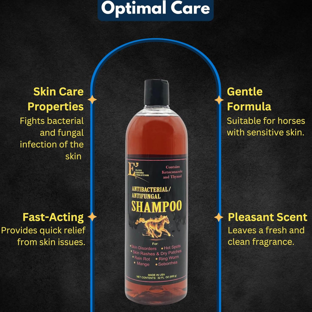E3 Antibacterial Shampoo for Horses - 8 oz, 32 oz & Gallon Sizes