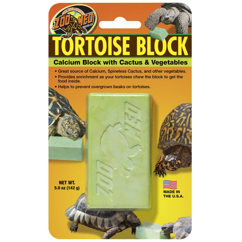 Zoo Med Tortoise Block Calcium Supplement with Cactus & Vegetables