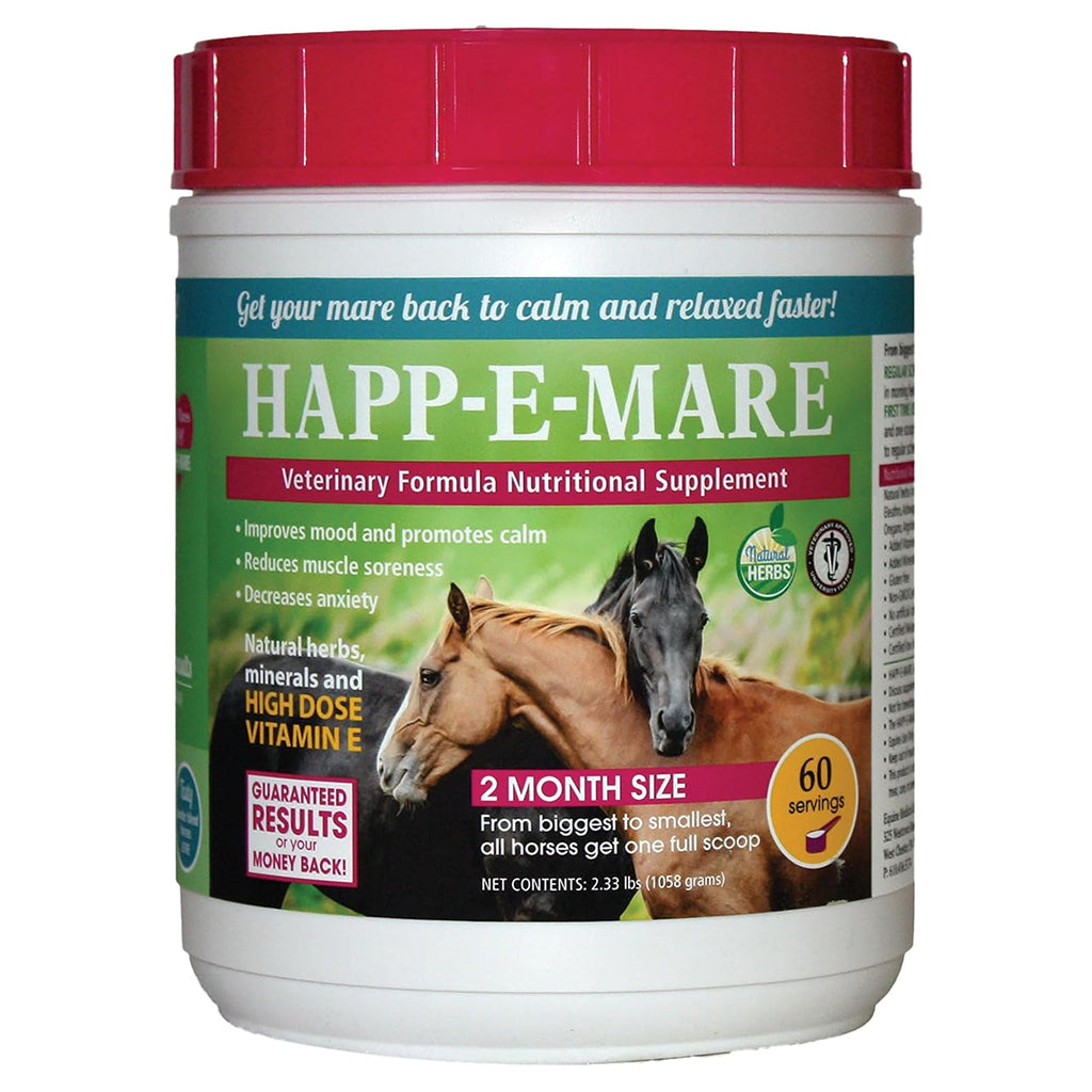 Happ-E-Mare Natural Mood Support for Horses | Calming Supplement for Mares