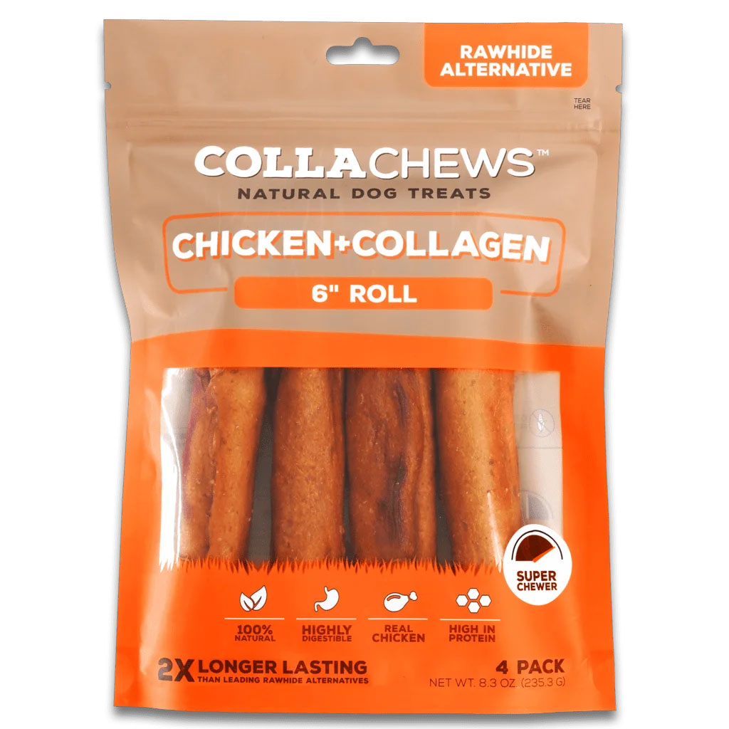 CollaChews Chicken & Collagen Rolls – Long-Lasting Natural Dog Chews