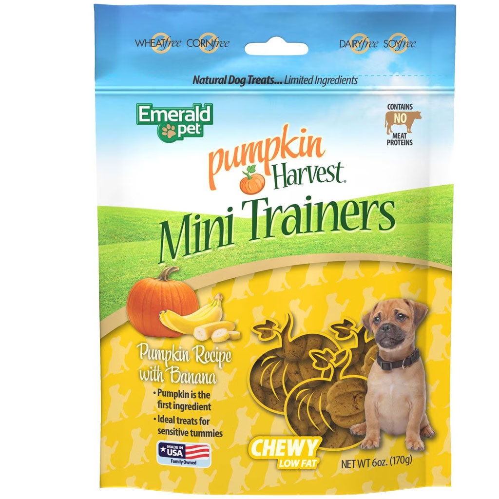 Emerald Pet Pumpkin & Banana Mini Trainers Dog Treats