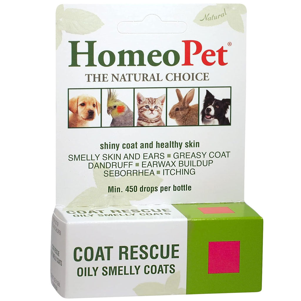 HomeoPet Coat Rescue for Smelly Coats | Odor Control for Small Animals