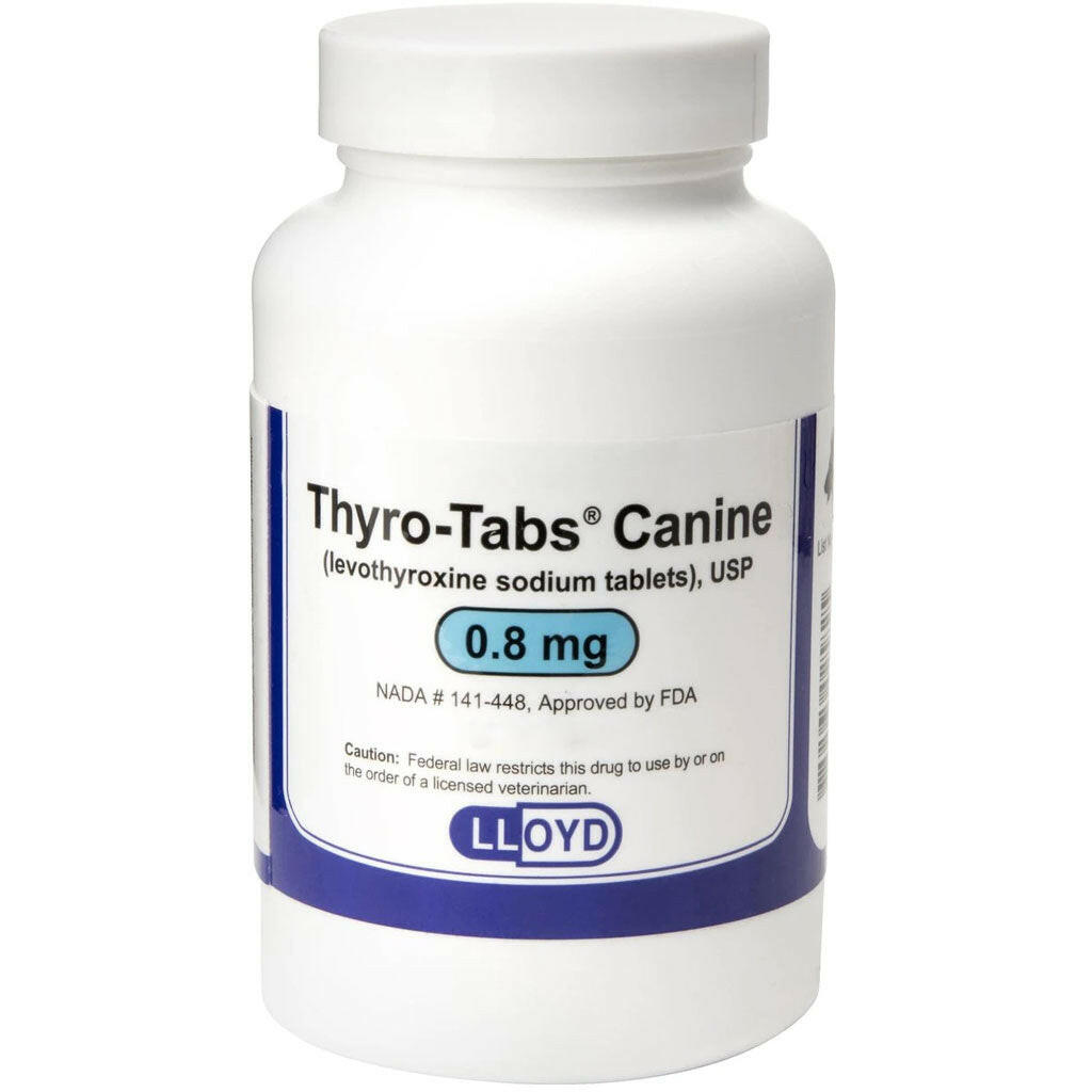 Thyro Tabs 0.8 mg - Vet-Approved Thyroid Support for Dogs