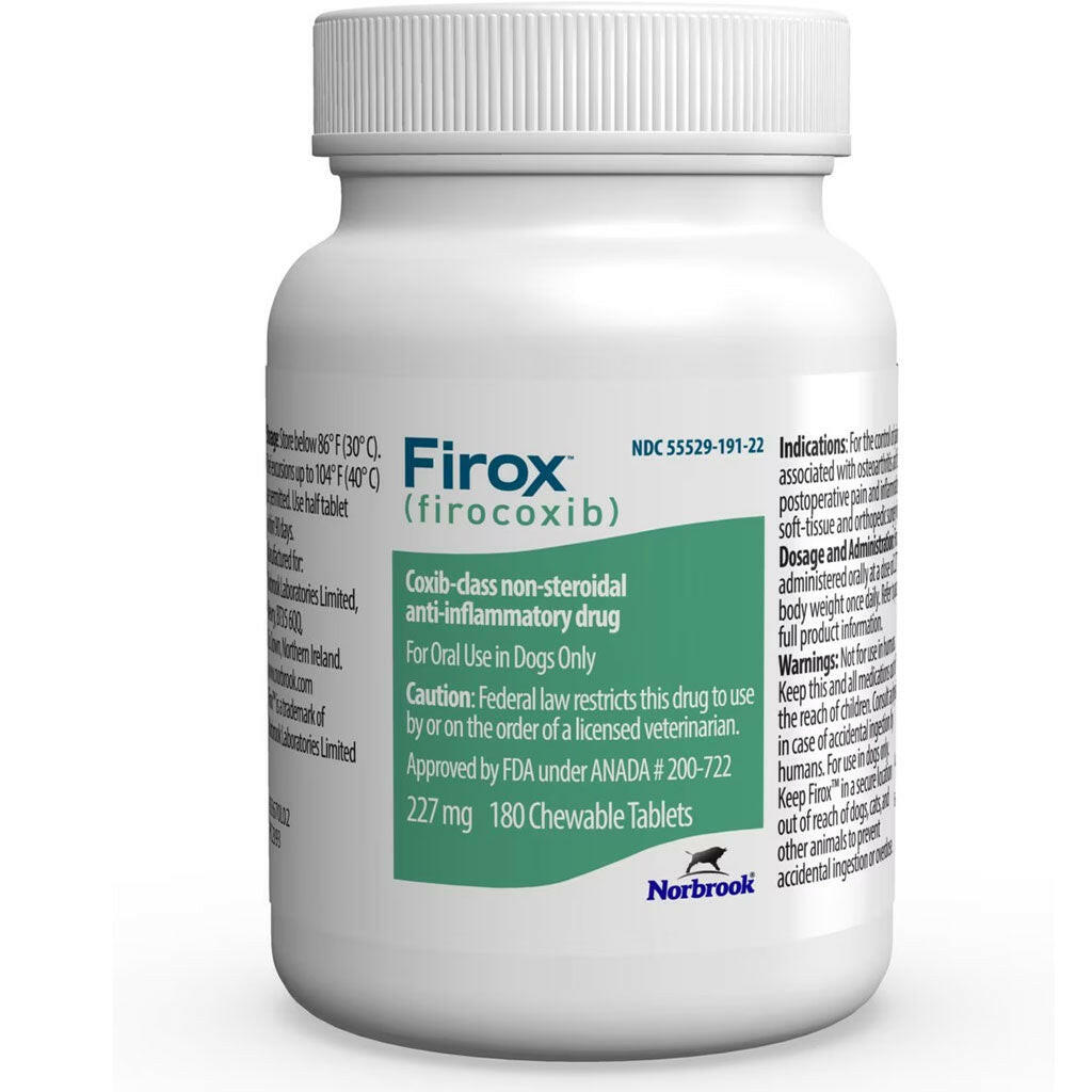 Firox (firocoxib) Chewable Tablets for Dogs, 227mg for Osteoarthritis ...