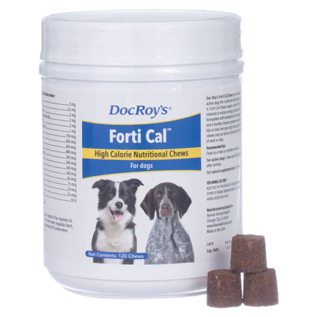 Doc Roys Forti Cal for dogs & Cats, 120 ct Soft Chews