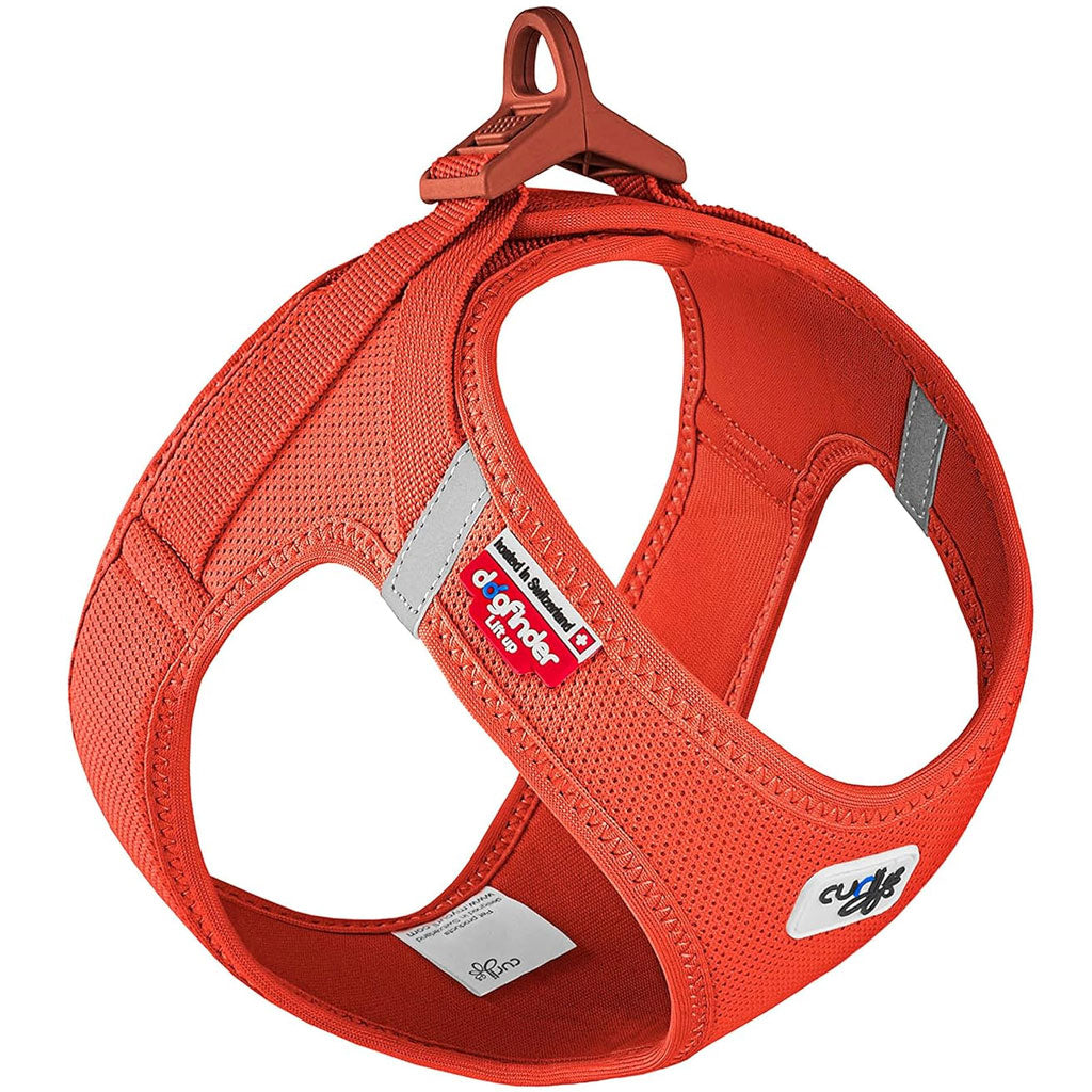 Curli Clasp Vest Harness – Air-Mesh Orange for Dogs