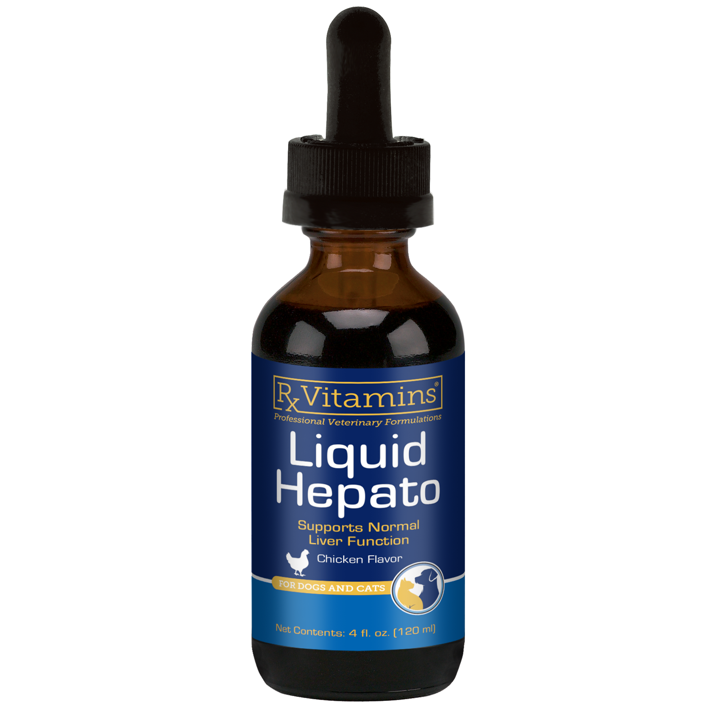 Rx Vitamins Hepato Liquid Liver Supplement for Dogs & Cat -Chicken Fla