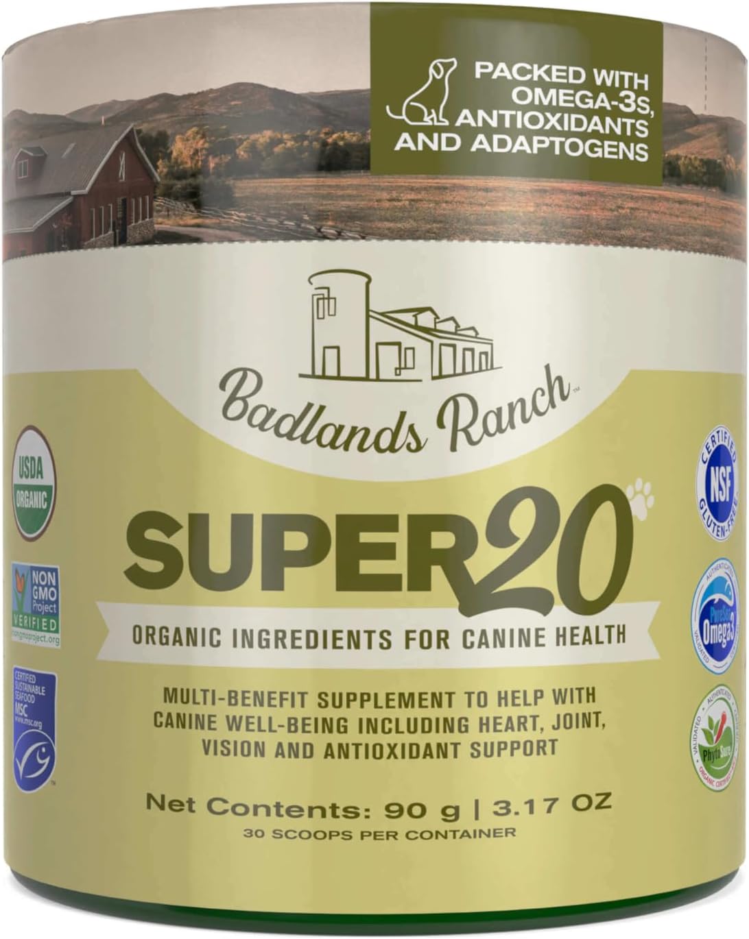 Badlands Ranch Canine Health Supplement – Super 20 Formula