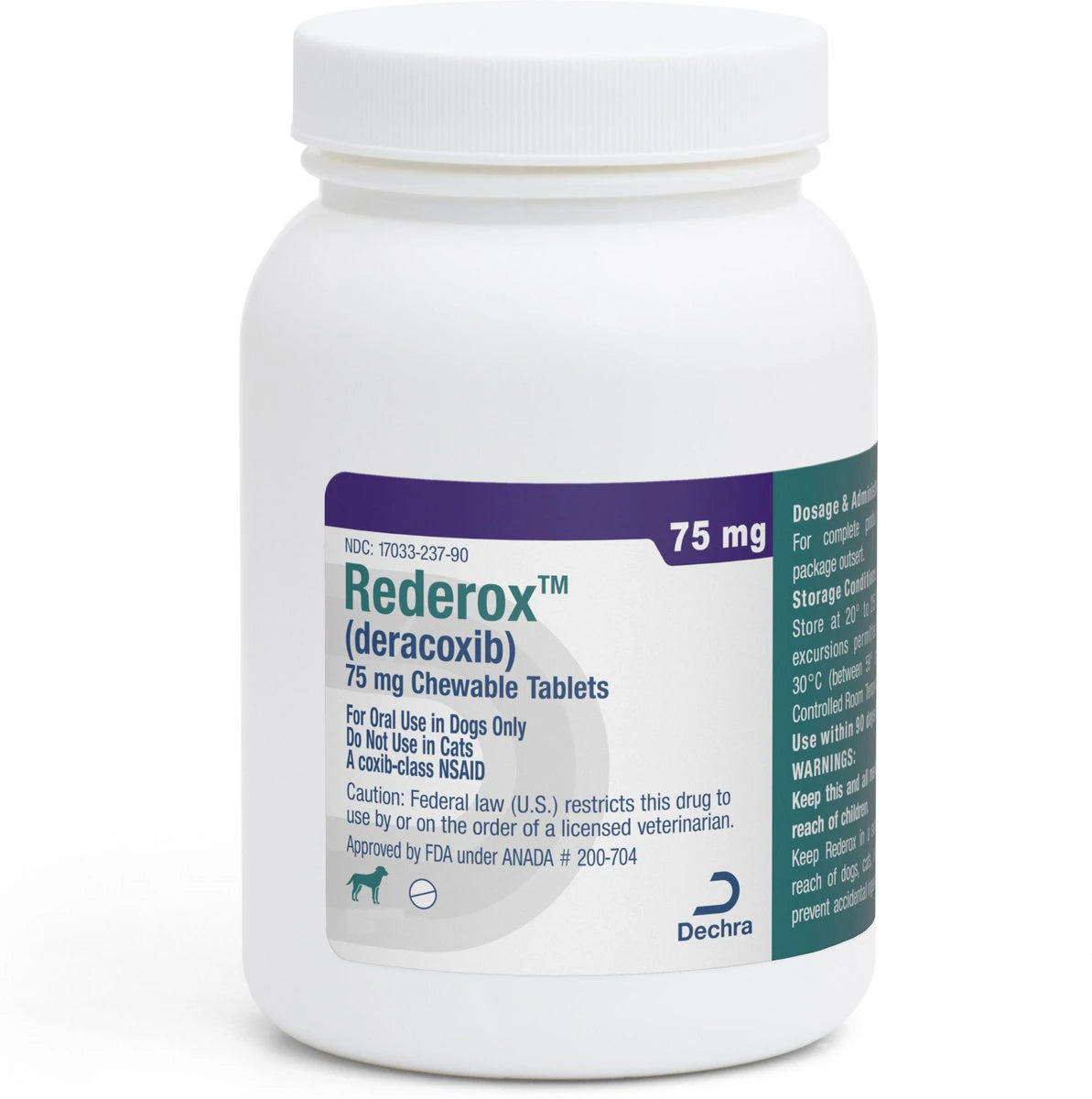 Rederox (Deracoxib) Chewable Tablets for Dogs, 75mg