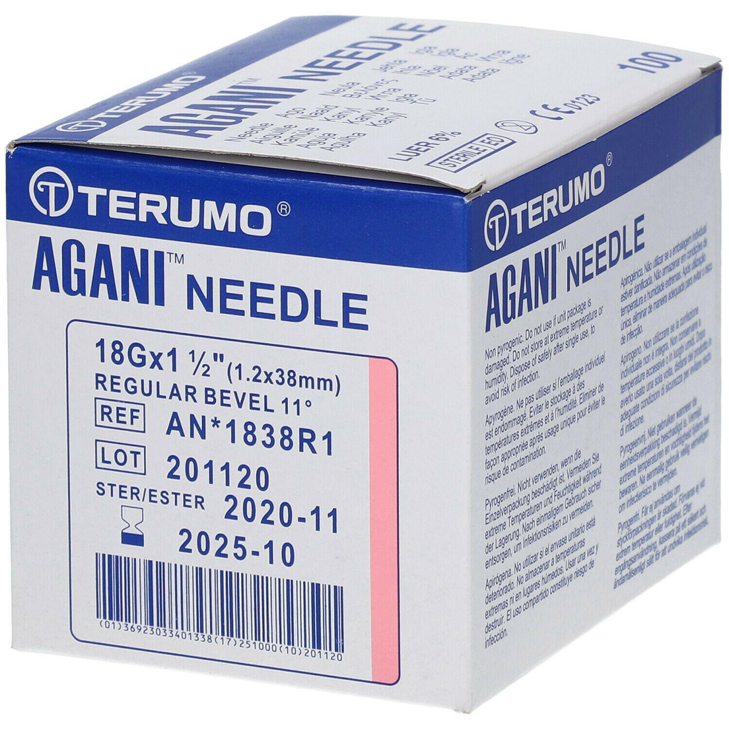 Terumo Needles for Hypodermic Use 18G x 1