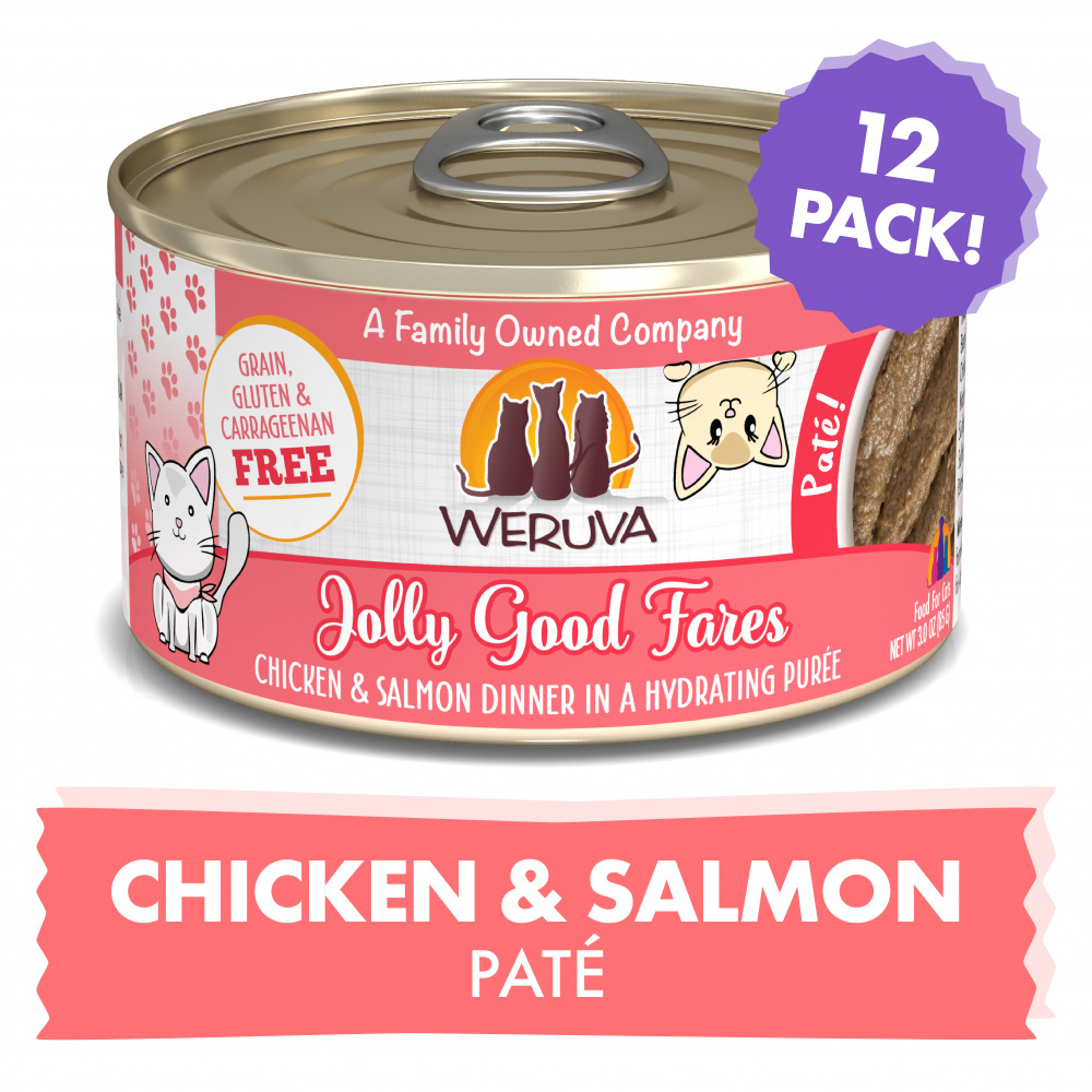 Weruva Classic Cat Pate Jolly Good Fares with Chicken & Salmon Canned