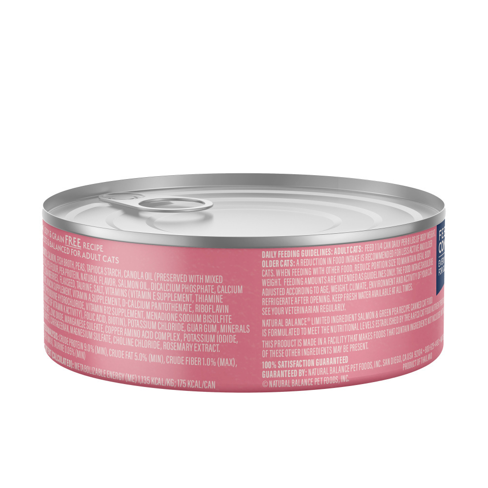 Natural Balance Limited Ingredient Salmon & Green Pea Recipe Canned We