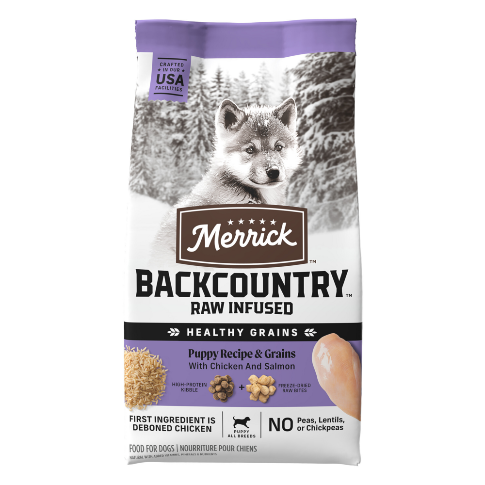 Merrick Backcountry Healthy Grains Premium Dry Puppy Kibble With Freez