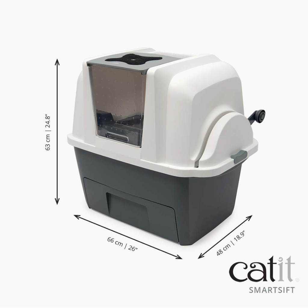 Catit Smartsift Easy Scoop Automatic Sifting Cat Litter Box
