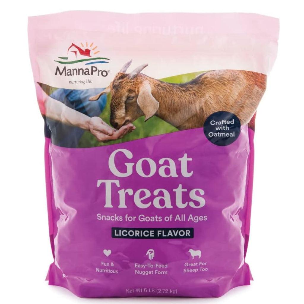 Manna Pro Licorice Flavor Goat Treats - Nutritious Goat Snacks