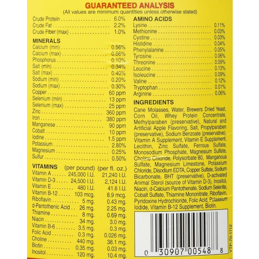 Liquid 747 Complete Vitamin & Mineral Supplement for Horses | Apple ...