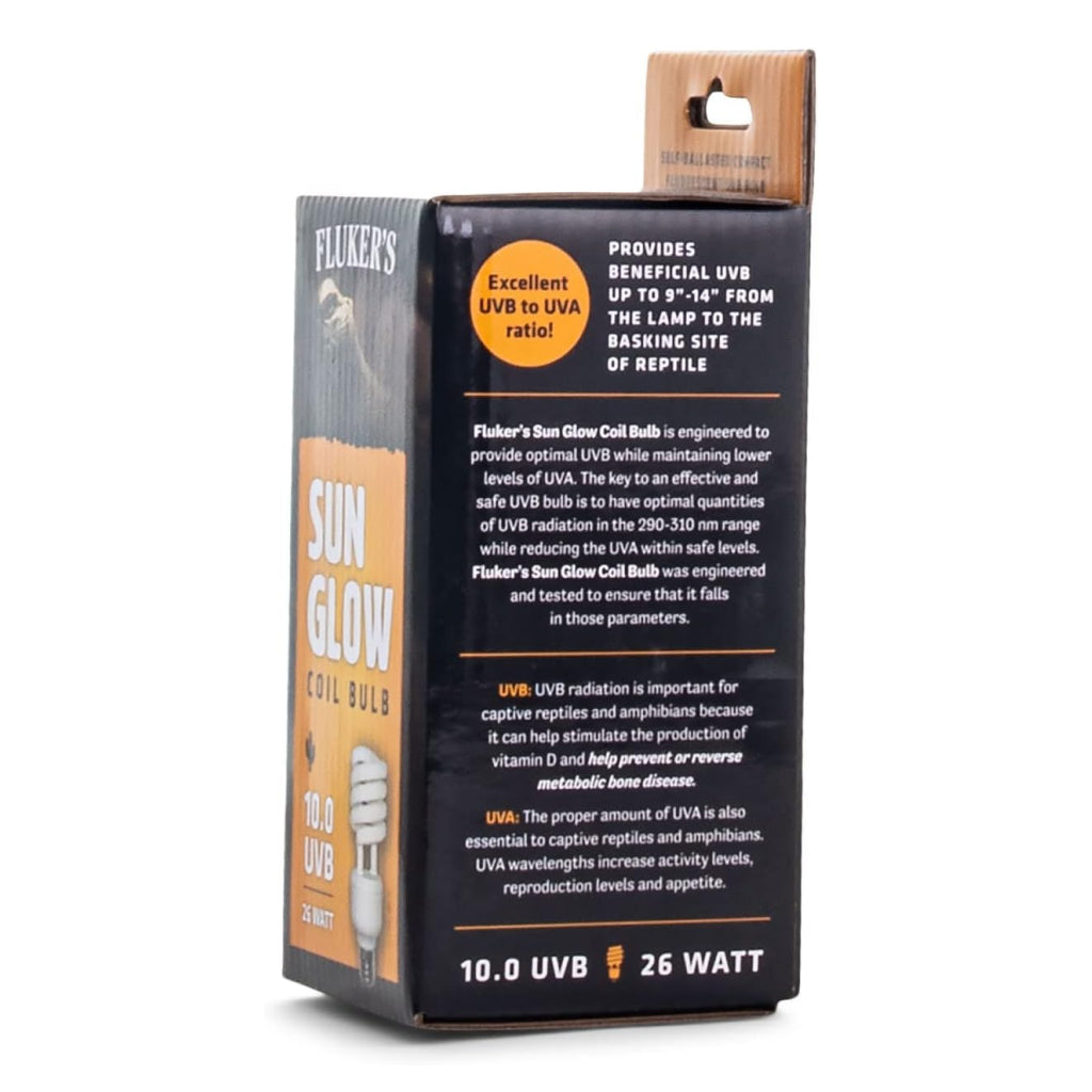 Fluker's Sun Glow 10.0 UVB Coil Bulb for Desert Reptile Health