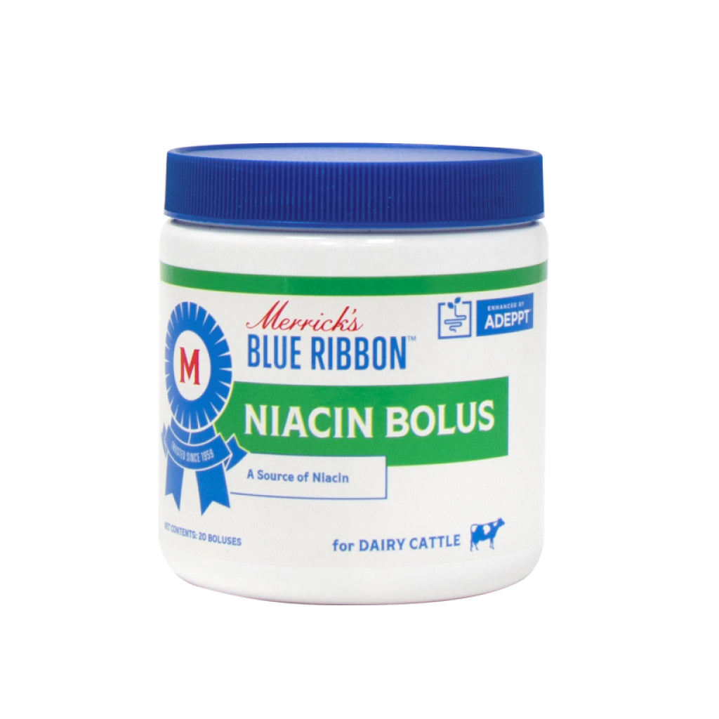 Merrick's Blue Ribbon Niacin Bolus for Dairy Cattle (20 ct)