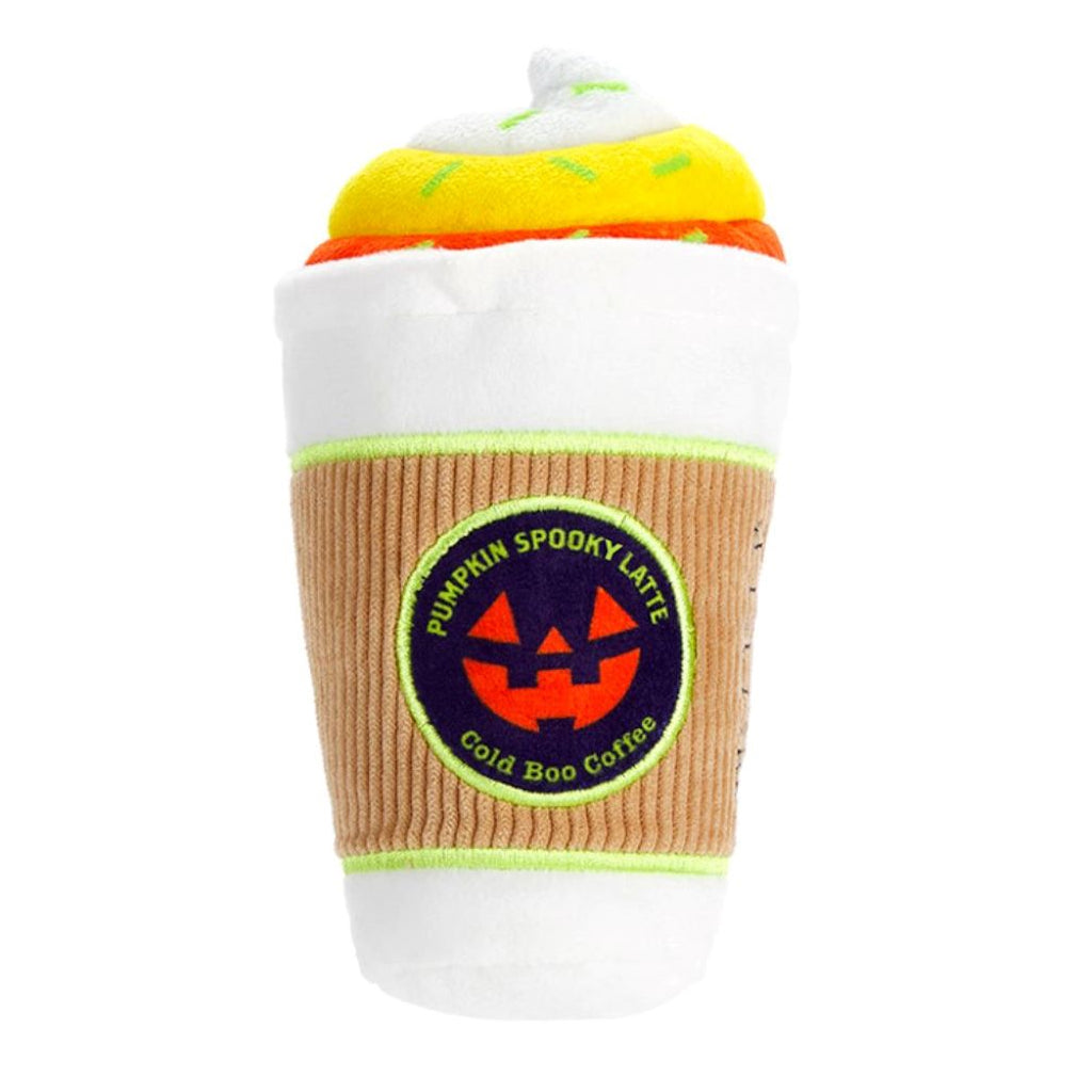 Bark Cold Boo Coffee Plush Dog Toy – Interactive Fall Toy for Dogs