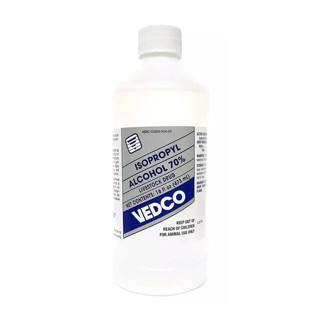 Vedco Isopropyl Alcohol 70% - Topical Antiseptic & Pain Relief Solution