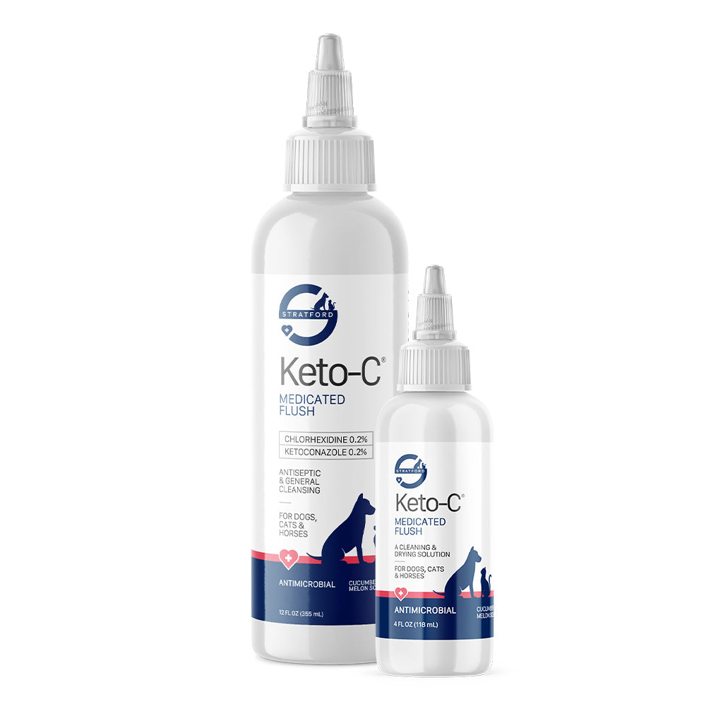 Keto-C Medicated Flush - Antibacterial & Antifungal Pet Skin Treatment