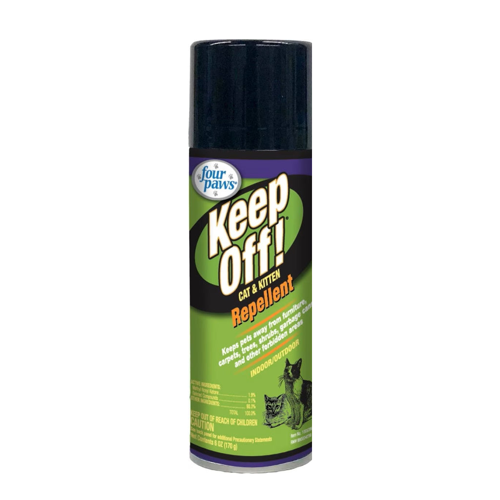 Four Paws Keep Off! Cat Repellent Spray – Safe Indoor & Outdoor Use