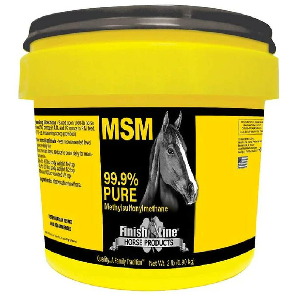 Finish Line Ultra 99.9% Pure MSM Joint Support Powder Supplement For Horses
