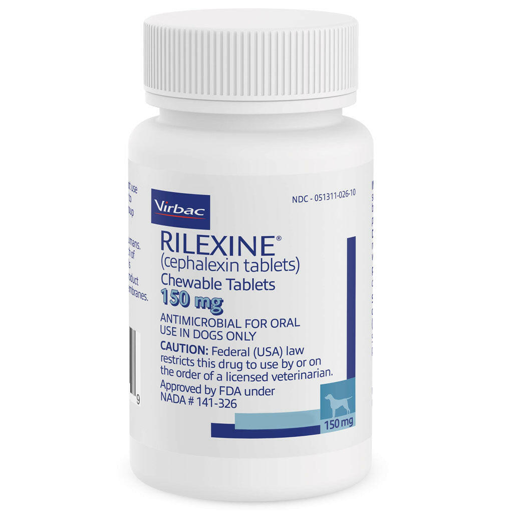 Rilexine (Cephalexin) Chewable Tablets for Dogs, 150mg | Antibiotics ...