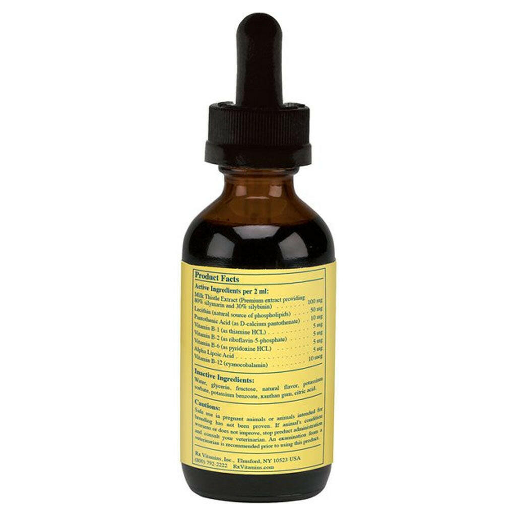 Rx Vitamins Hepato Liquid Liver Supplement for Dogs & Cat -Chicken Fla