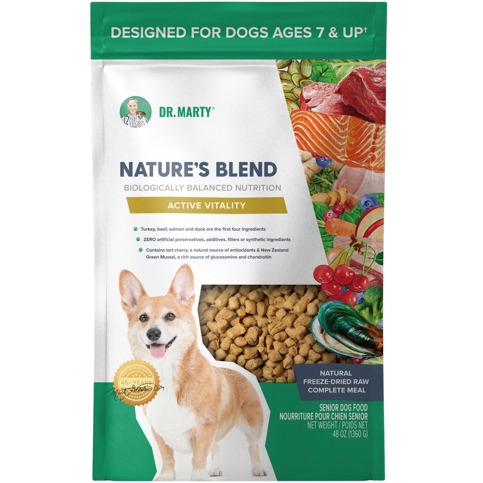Dr. Marty Nature's Blend Freeze-Dried Raw Food for Senior Dogs