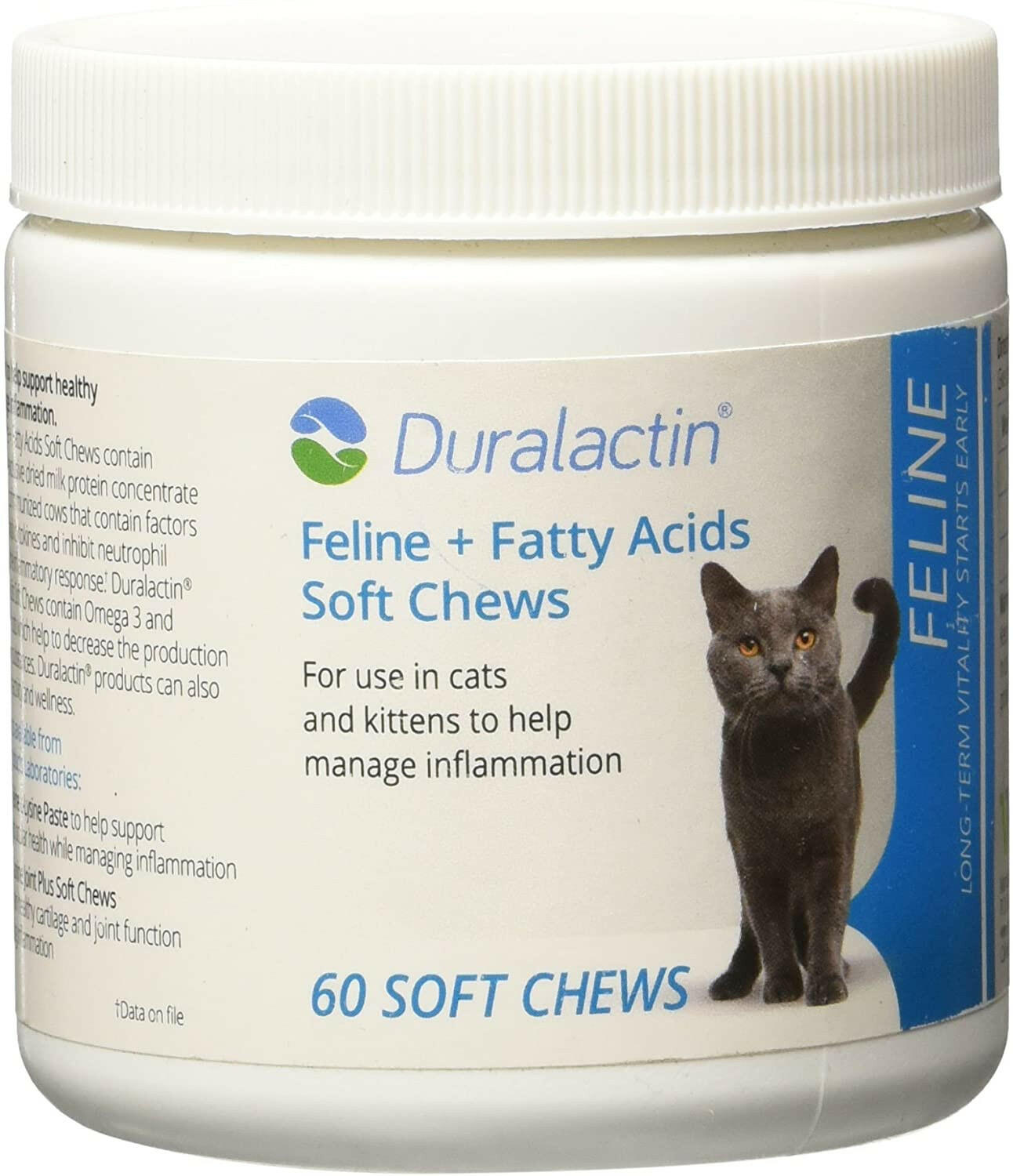 Duralactin Feline Fatty Acids Joint & Inflammation Chews for Cats