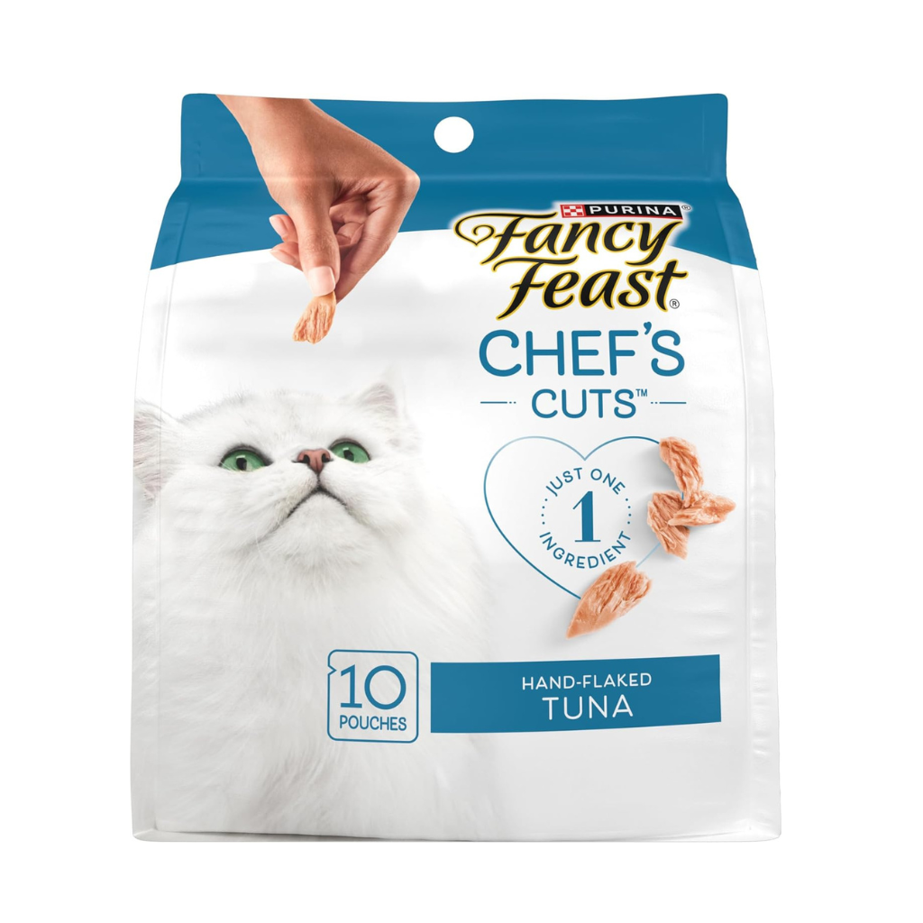 Fancy Feast Purely Natual Hand-Flaked Tuna Cat Treats (10