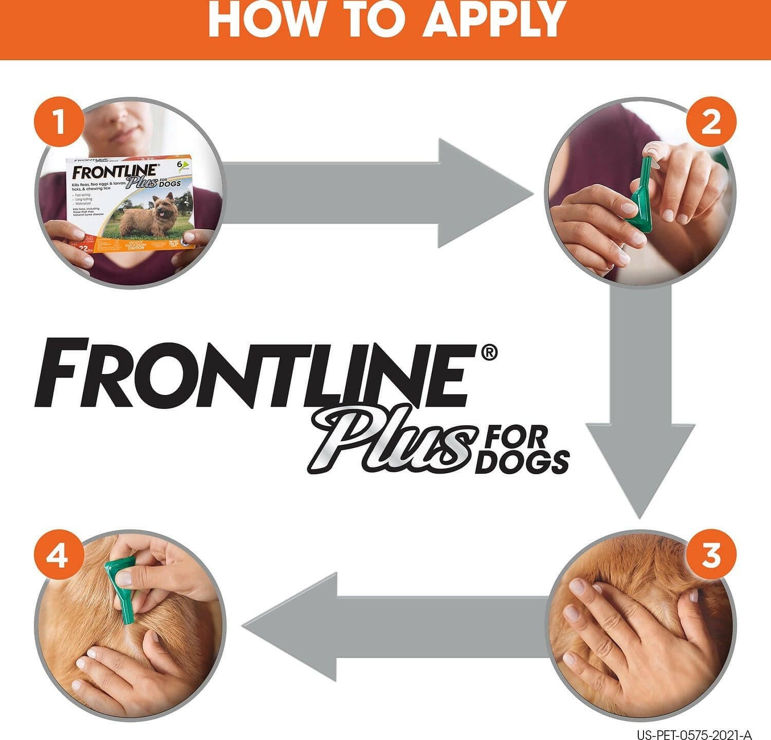 Frontline Plus Flea & Tick Protection for Small Dogs, 5-22 lbs