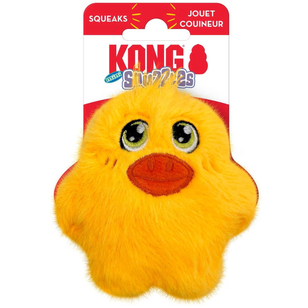 Kong Snuzzles Mini Duck Squeaky Dog Plush Toy for Small Dogs