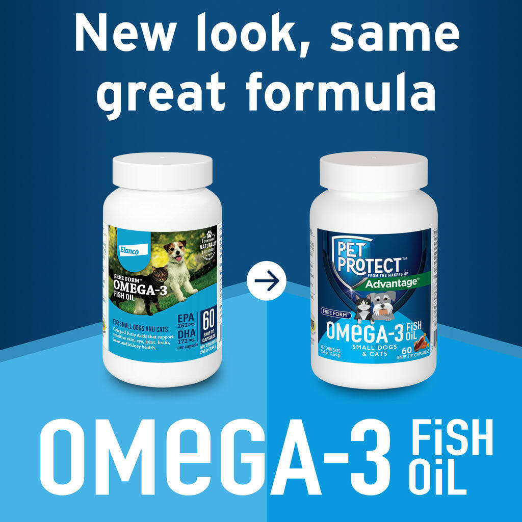 Pet Protect Omega-3 Snip Tips Capsules for Medium & Large Dogs